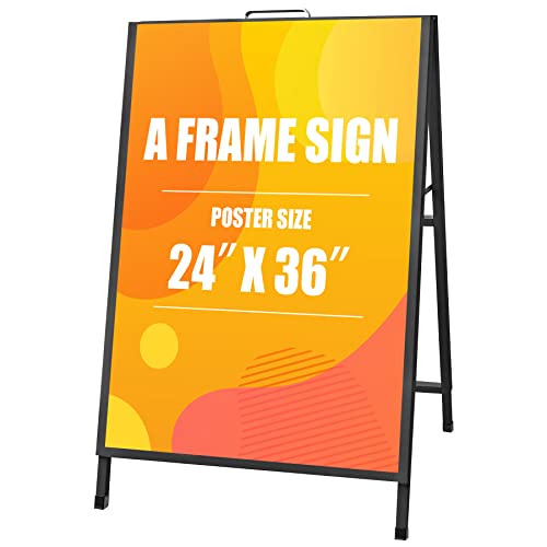 24 x 36 Inch A Frame Sign Portable Double-Sided Folding Sandwich Board ...