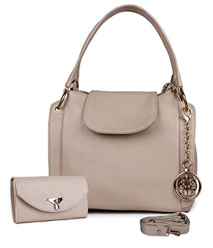 Buy Classic Fashion Cream Color Handbag Combo for Women and Girls at ...