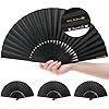 Amazon.com: 20 Packs Custom Handheld Folding Fans Printed in Gold Ink ...