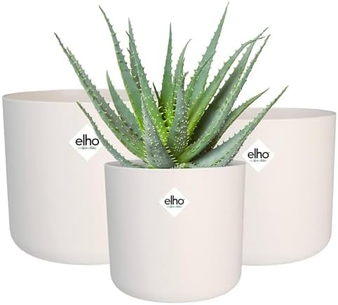 elho Brussels Diamond Round 14 - Flower Pot Indoor - 100% Recycled ...