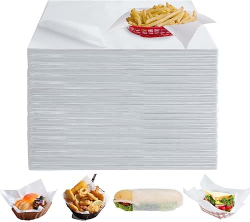 Amazon.com: Oungy 500PCS 12x12 Inch Deli Paper Sheets Grease Proof Deli ...