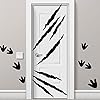 Amazon.com: 78 Pcs Dinosaur Footprints Floor Decals Black Ripped ...
