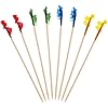 Amazon.com | 4 Inch Wood Frill Picks Toothpicks,1200 Pcs Cocktail Picks ...
