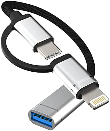 Amazon.com: 𝟒𝐏𝐚𝐜𝐤 𝐔𝐩𝐠𝐫𝐚𝐝𝐞𝐝 USB C to Lightning Adapter,Support Audio/OTG ...