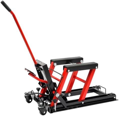 Hydraulic Motorcycle Lift Red Motorcycle Jack Motorbike Jack Lift Stand ...