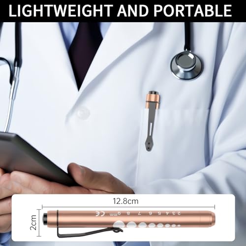 Snapklik.com : RISEMART 6packs Pen Lights For Nurses Reusable Medical ...
