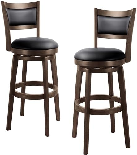 Amazon.com: Ball & Cast Faux Leather Woven Counter Height Stool Kitchen ...