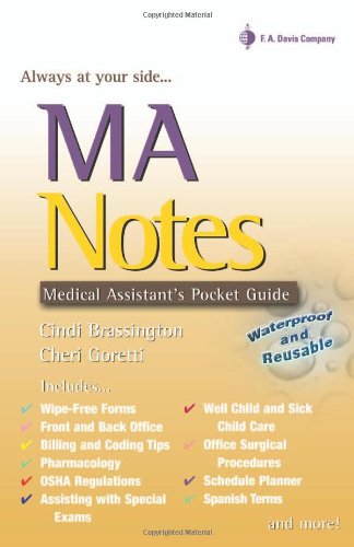 MA Notes: Medical Assistant's Pocket Guide: 9780803612815: Medicine ...