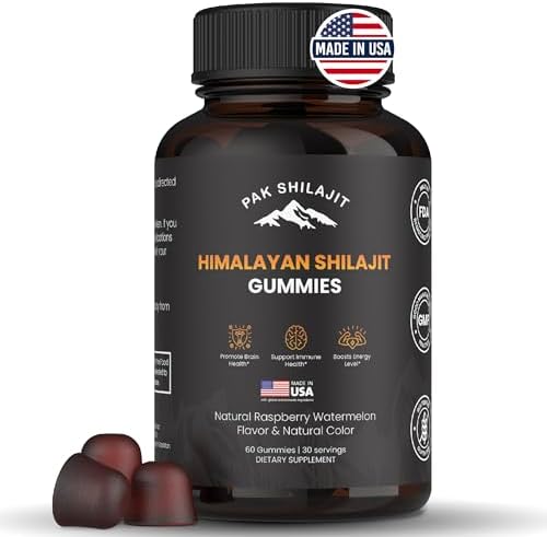 Amazon.com: PakShilajit Pure Sundried Himalayan Shilajit Gummy for Men & Women | Organic ...