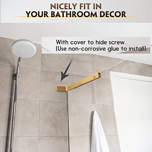 Snapklik.com : LukLoy Fixed Glass Shower Panel Glass To Wall Support ...