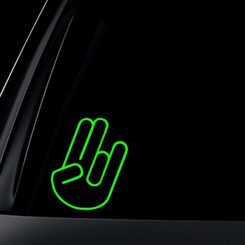 Amazon.com: Shocker Hand Sign Car Decal / Sticker - Lime Green : Automotive