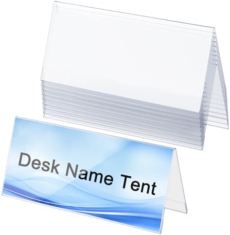 Amazon.com: proturbo 10 Pack Plastic Name Tent Holders 8.66x4inch Table ...
