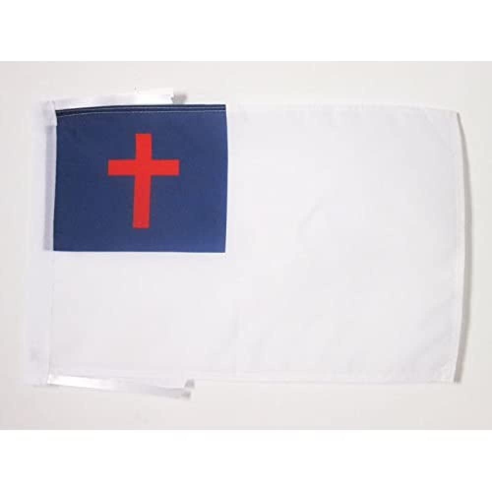 Amazon.com : Christian Religion Flag 18'' x 12'' cords - Christianity ...