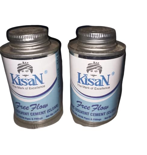 Kisan Solvent UPVC (2pcs.) Cement Clear Size:- 118 ml : Amazon.in: Home ...