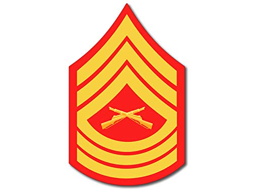 Buy USMC Rank MSgt Master Sergeant Sticker (Logo Insignia Marines SSI ...