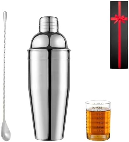 Amazon.com: Oggi Jumbo Cocktail Shaker 60 oz - Stainless Steel ...