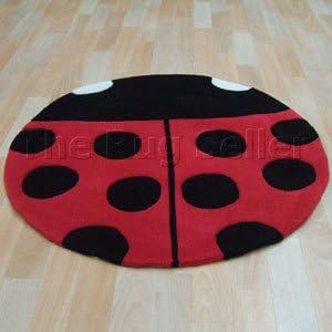 Ladybird Circle Rugs in Red and Black : Amazon.co.uk: Baby Products