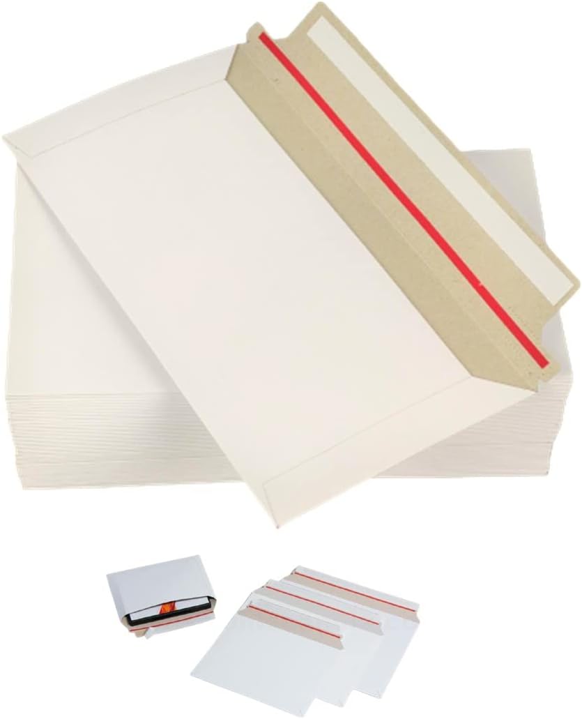 240x130mm DLX Document Cardboard Envelope 350GSM Tough Semi-Rigid ...