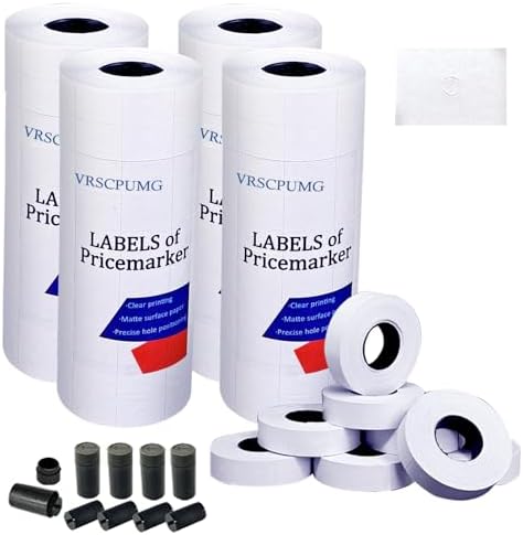MX-6600 Price Labels - 40 Rolls, 2-Line Pricing Gun Labels for Retail ...