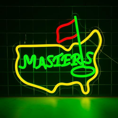 Amazon.com: NINSNINT Masters Neon Sign, Golf Neon Signs For Wall Decor ...