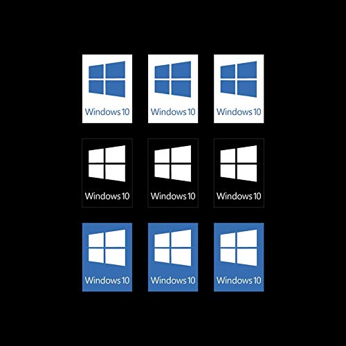 USSP&S 9x Windows 10 Sticker - Decal, Vinyl, Waterproof, Computer ...