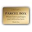 Amazon.com: Parcel Box (Mail Box) Sign - Manufactured from Aluminium ...