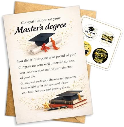 Amazon.com: Congratulations on Your Master’s Degree Graduation Greeting ...