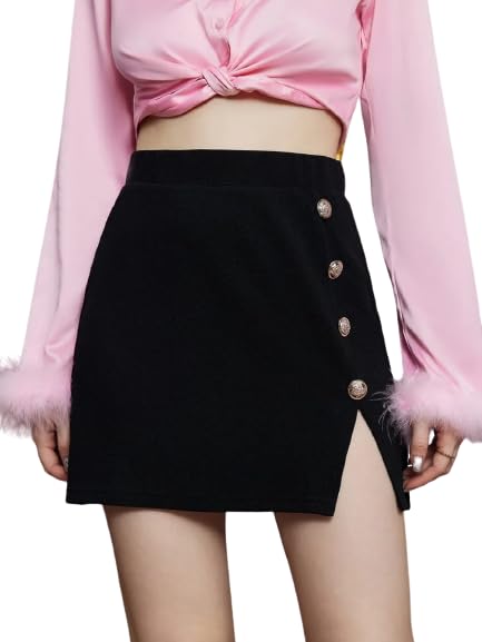 Buy Vishensha Creation Mini Black Stoan Fanct Dising Skirt 26 28 30