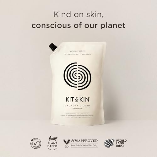 Kit & Kin Eco Laundry Detergent x 6 Litres | Hypoallergenic & Fragrance ...