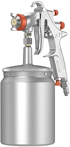 Amazon | JOGIO スプレーガン 吸引式 直径3.0mm カップ容量1000ml DIY 車 バイク 木工 金属 壁塗装 ペイントスプレー (口径1.5 容量600ml ...