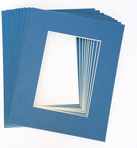 Amazon.com: topseller100, Pack of 10 BLUE 8x10 Picture Mats Matting ...