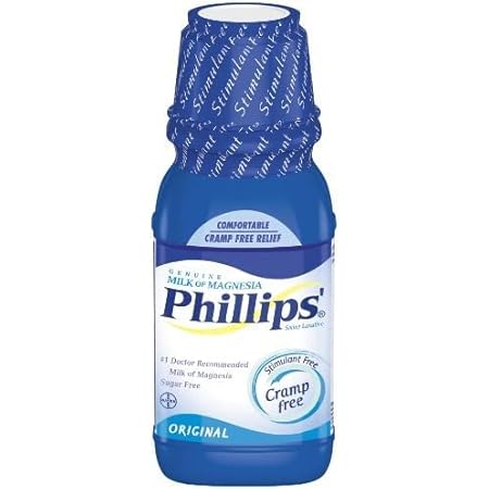 Amazon.com: Phillips' Milk of Magnesia, Original, 12-Ounce Bottles ...