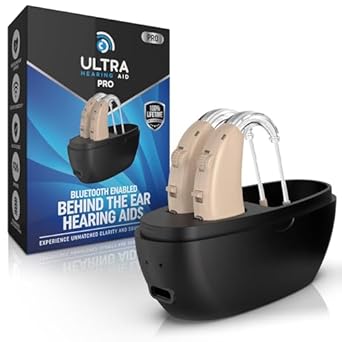 Amazon.com: Ultra-Hearing Aid Pro Bluetooth Enabled Behind The Ear ...