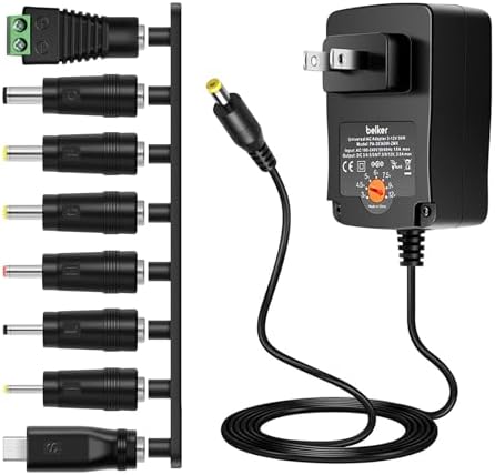 Amazon.com: Basicvolt Universal Power Supply 5V 6V 7.5V 9V 12V 13.5V ...