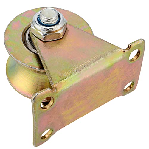 MANCHAP 6 Pack 2 Inch U Groove Wheel Pulley, Steel U-Type Groove Wheel ...