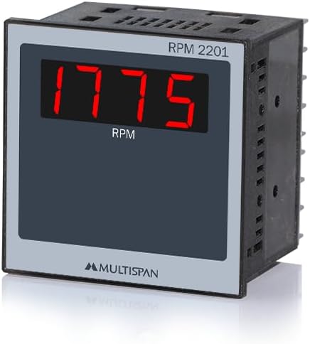 Multispan RPM-2201 Digital RPM Indicator Meter 4-Digit 72 x 72 x 36 ...