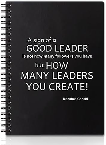 Amazon.com : QYUVK A Sign of a Good Leader Hardcover 160 Pages Spiral ...