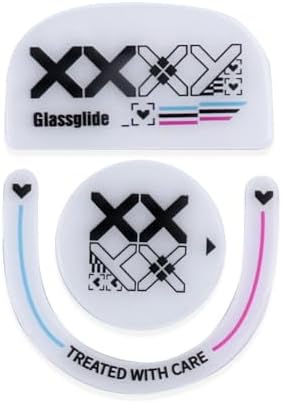 Amazon.com: HUYUN Rounded Curved Edges Ultra Strong Glass Mouse Skatez ...