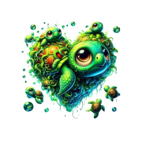 Amazon.com: Cute Turtles in Heart Decal Sticker for Drink Tumblers ...