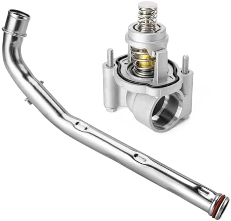 Amazon.com: LLANNDER Aluminum Engine Coolant Thermostat Housing ...