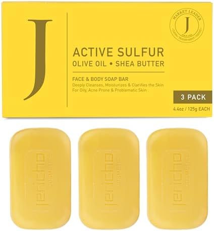 Amazon.com : Jericho Dead Sea Sulfur Soap with Olive Oil – Helps with ...