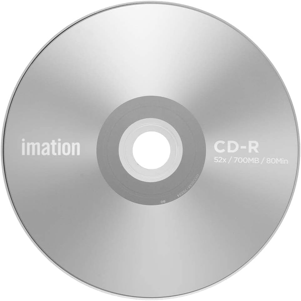 Imation CD-R 52X 700MB80Min Logo – Disco de datos grabable en blanco ...