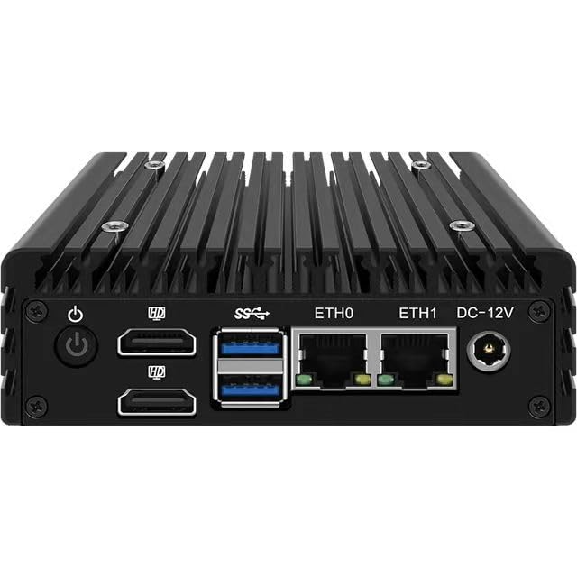 Amazon.com: HKUXZR X86 P5 Fanless Mini PC Fanless Firewall Router 12th ...