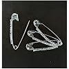 Amazon.com: Kàllos 12-Piece Silver Safety Pins with Faux Crystal ...