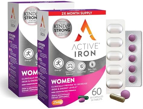 Amazon.com: Active Iron High Potency Iron Supplement, 2X Better ...