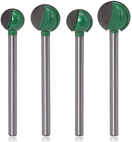 Magnate 2521 Plunge Ball End Carbide Tipped Router Bit - 3/8" Cutting ...