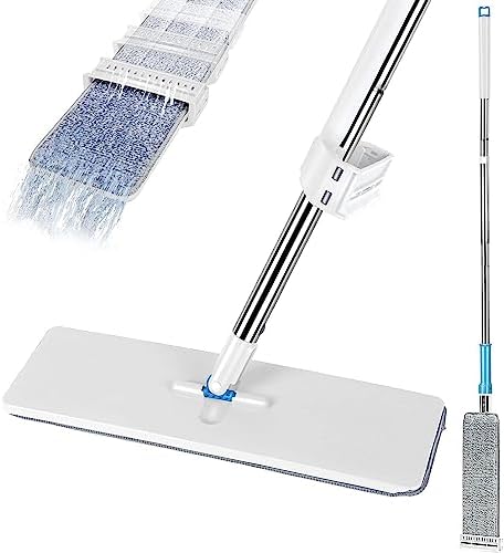 Microfiber Flat Mop Floor Cleaning Microfiber Flat Dry and Wet Mop 360 ...
