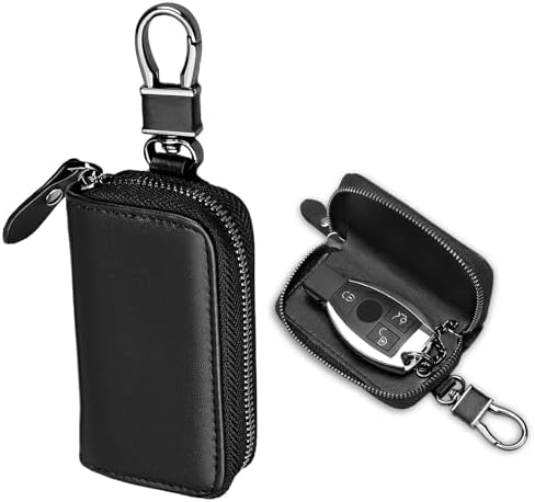Car Key Pouch Faraday Cage, Faux Leather Faraday Bag for Keyless Entry ...