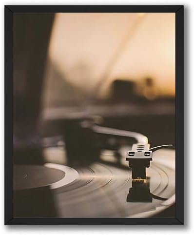 Amazon.com: InkFlow Posters Vinyl Turntable Poster - Record Player Photography - Modern Graphic ...