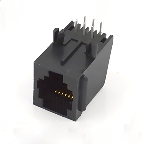 Akruti 10pcs Rj11 Telephone Socket rj11 Connector 6P6C Interface 5721 ...